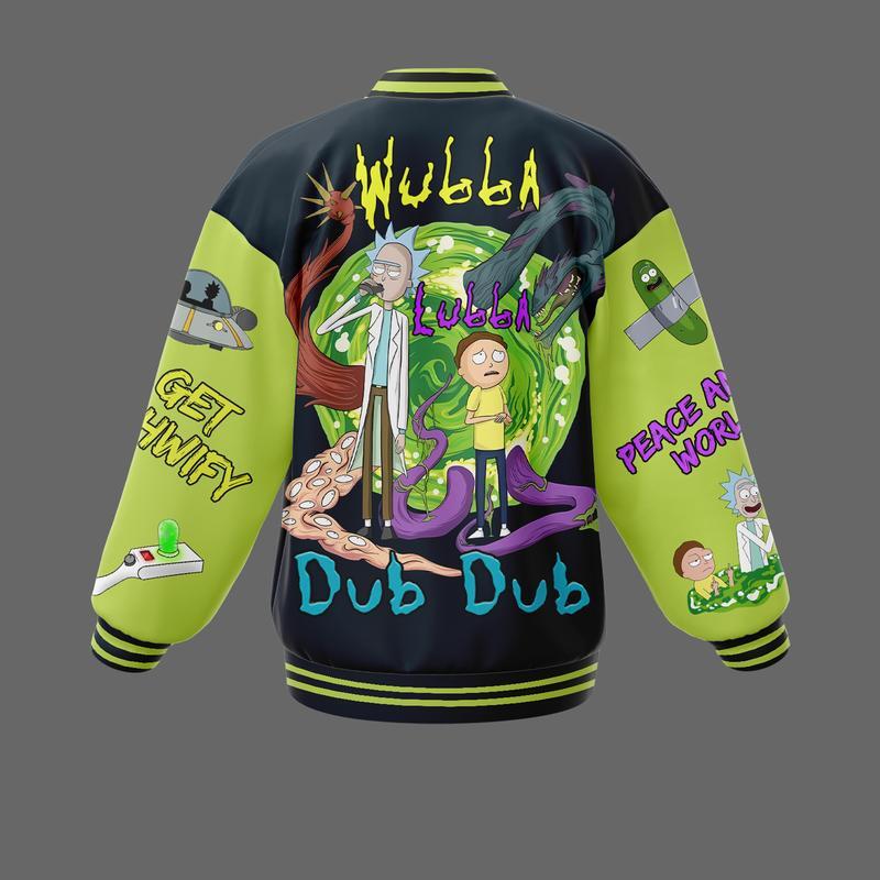 Rick And Morty New Bomber Baseball Jacket For Fan Outdoor Unisex Bomber ...
