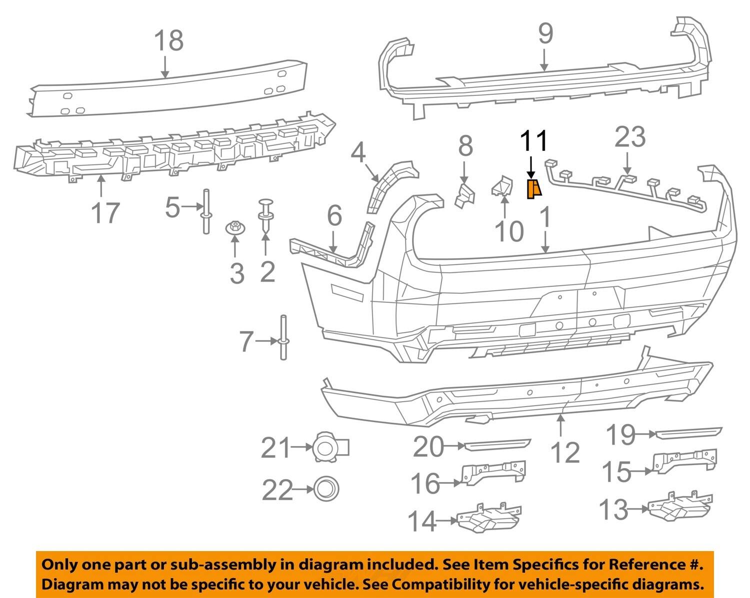 CHRYSLER OEM 15-23 Challenger Bumper Components-Center Panel Cover ...