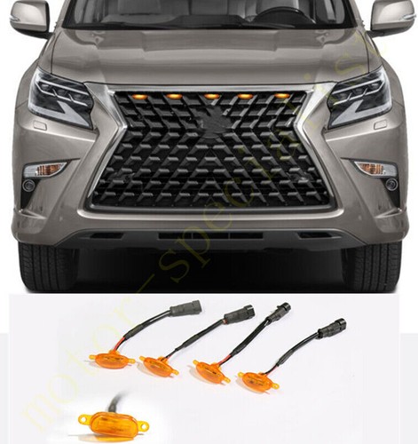 5x For Lexus GX460 2020-21 Yellow Grille LED Amber Light Raptor Style ...