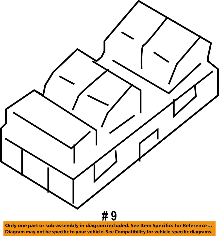 2015-2017 TAHOE YUKON DRIVER FRONT DOOR MASTER WINDOW SWITCH NEW GM ...