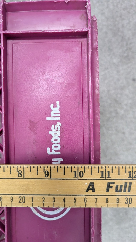 Crowley Foods Dairy Plastic Milk Crate Boysenberry Vintage VTG 90s ...