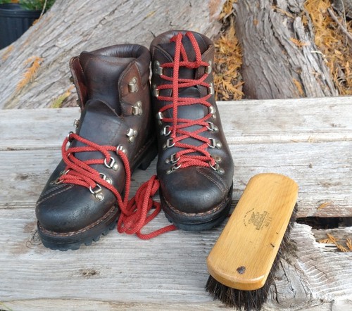RAICHLE VINTAGE LEATHER MOUNTAINEERING/HIKING/TRAIL BOOTS SZ 5 1/2 M ...