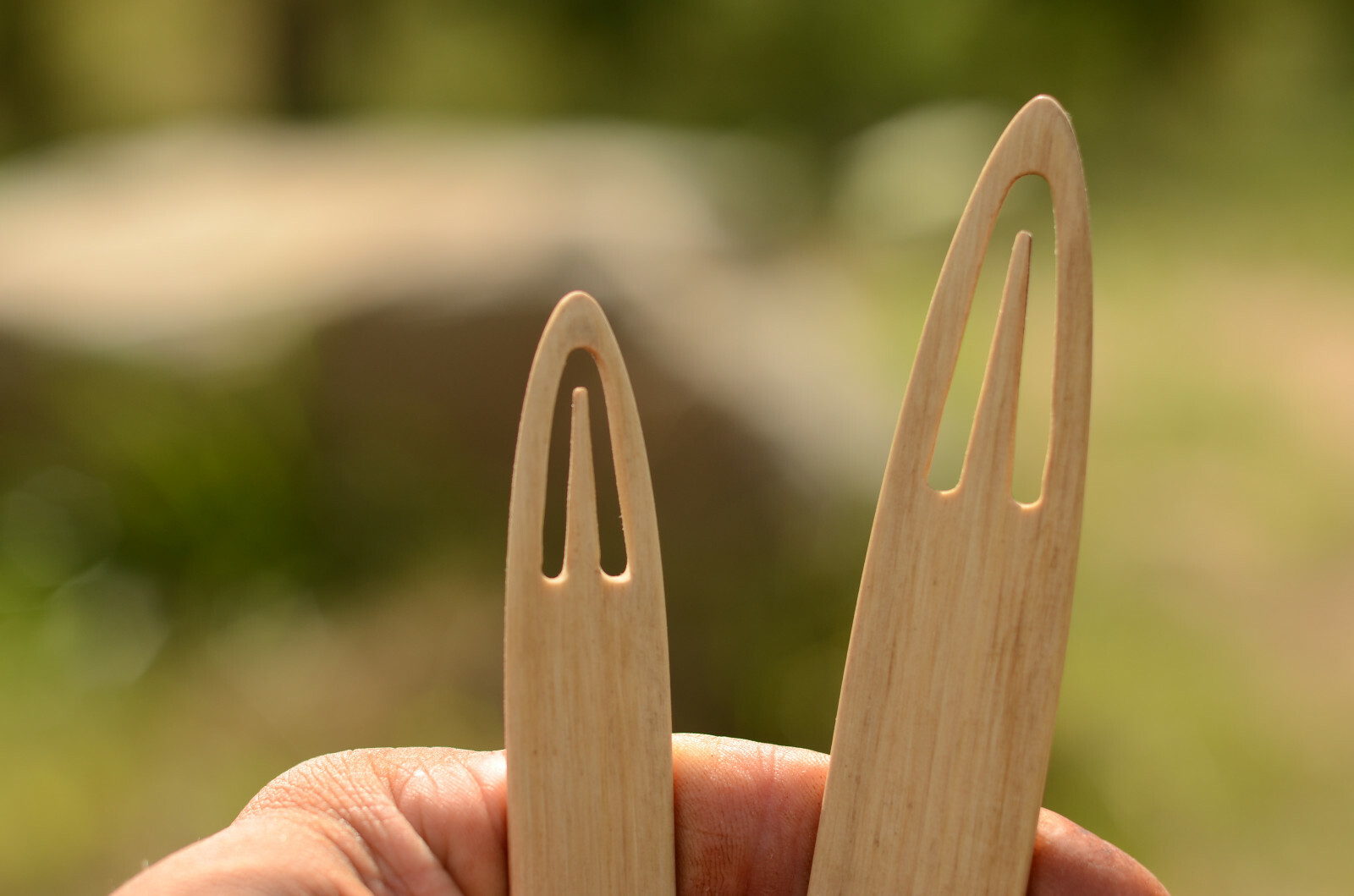 Set of 2 shuttles, Netting shuttle, Horn Beam wood, Weaving shuttle ...