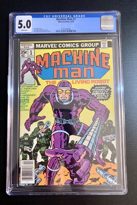 CGC 5.0 1978 #1 MACHINE MAN MARVEL COMICS *BEAUTIFUL & UNDER GRADED🔥 | eBay