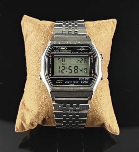 KAJIKI RED DOT CASIO W-36 MODULE 248 Marlin Watch JAPAN H | eBay