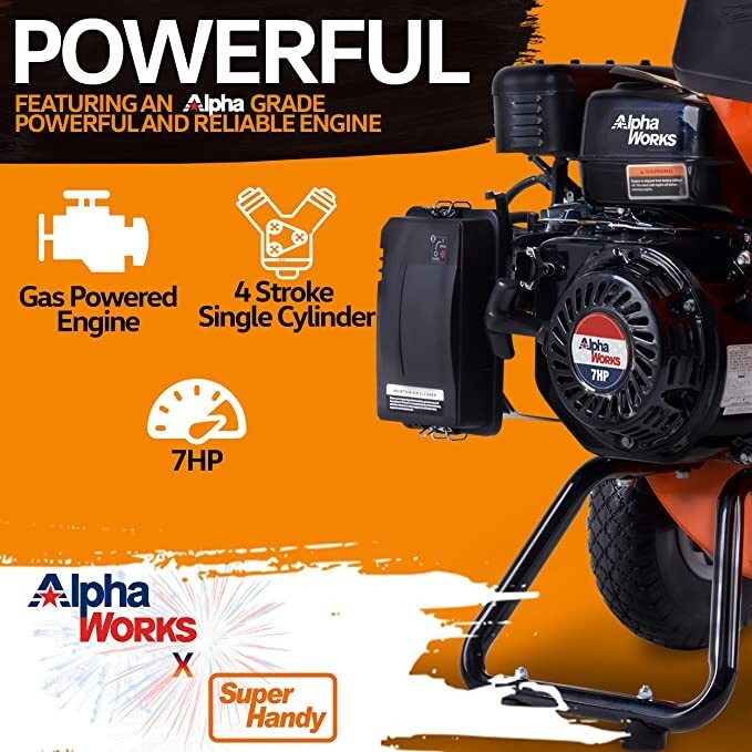 SuperHandy Wood Chipper Shredder Mulcher Ultra Heavy Duty 3 in 1 Multi ...