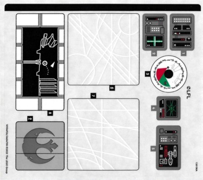 LEGO 75365stk01 STAR WARS Yavin 4 Rebel Base Sticker Sheet for Set ...
