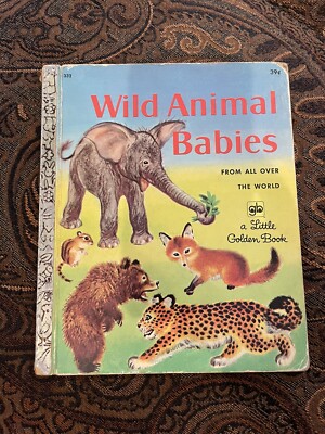 Wild Animal Babies A Little Golden Book 1971 | eBay