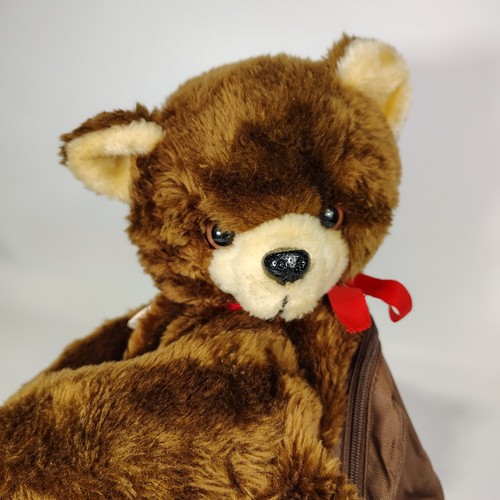 Vintage Original Hug A Pet Brown Bear Backpack Dover Handbag Stuffed ...