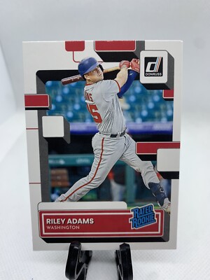 Riley Adams 2022 Panini Donruss Baseball Rated ROOKIE Card - #75 | eBay