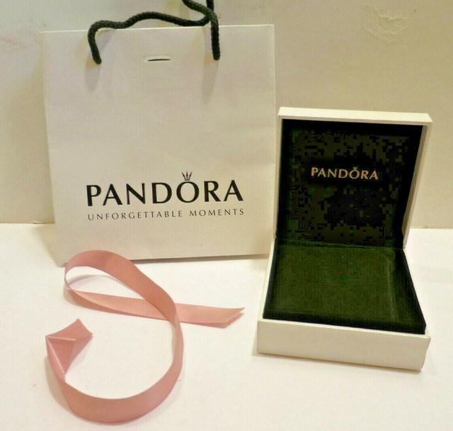 Pandora Gift Bag - Pink Ribbon, & PANDORA Bracelet Velvet GIFT Box | eBay