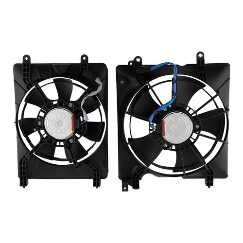 Pair AC Condenser Radiator Cooling Fan For Honda Civic 2012-2015 Acura ...