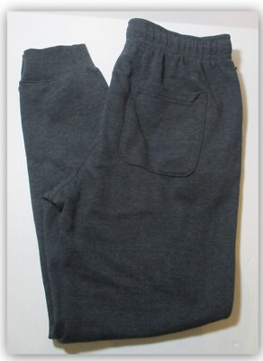 Goodfellow ultra-soft fleece pants CHARCOAL SMALL or XXL elastic & tie ...