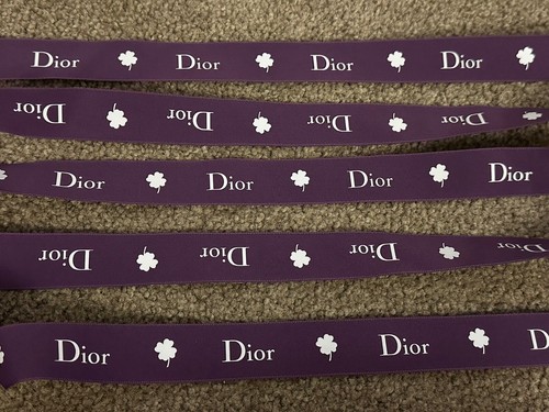 Purple Clover Leaf Dior Ribbon Gift Wrapping DIY Decor SOLD BY METRE ...