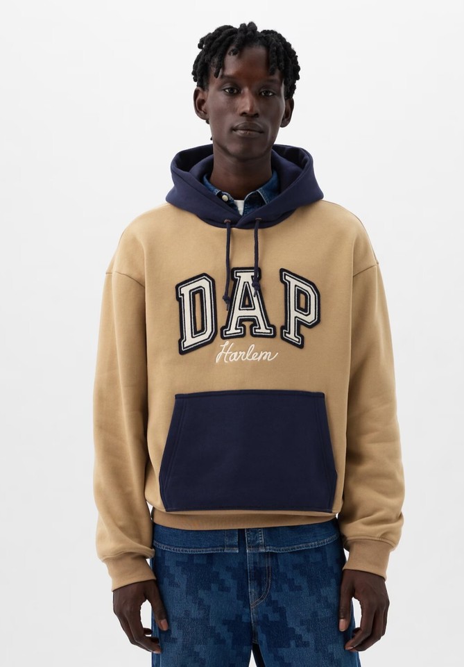 GAP x Dapper Dan DAP Logo Limited Edition Hoodie Sweater Khaki Men's XL | eBay