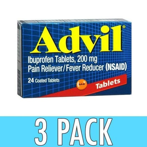 Advil Ibuprofen 200mg Tablets - Pack of 24 for sale online | eBay