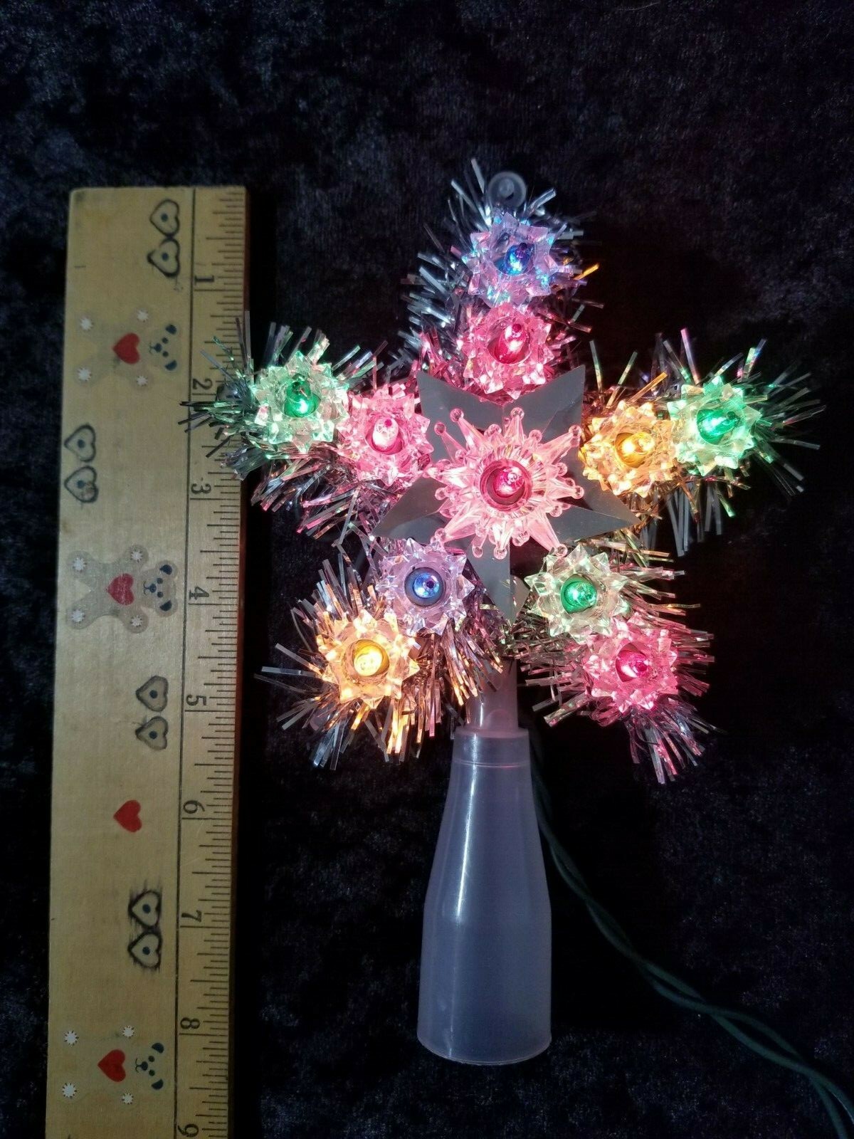 Star Tree toppers for miniature/small trees with 11 multi lights. Gold ...