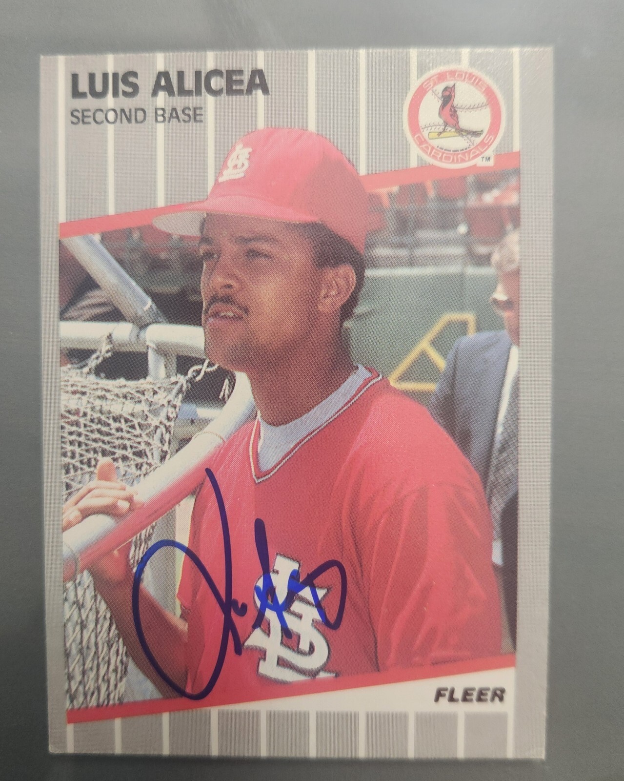 Luis Alicea Autograph Signed 1989 Fleer St. Louis Cardinals | eBay