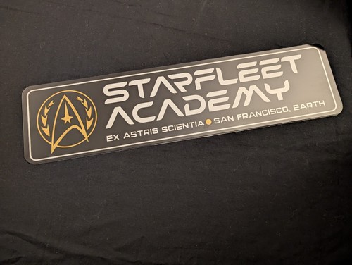 Starfleet Academy Star Trek Metal Aluminum Sign Mancave | eBay