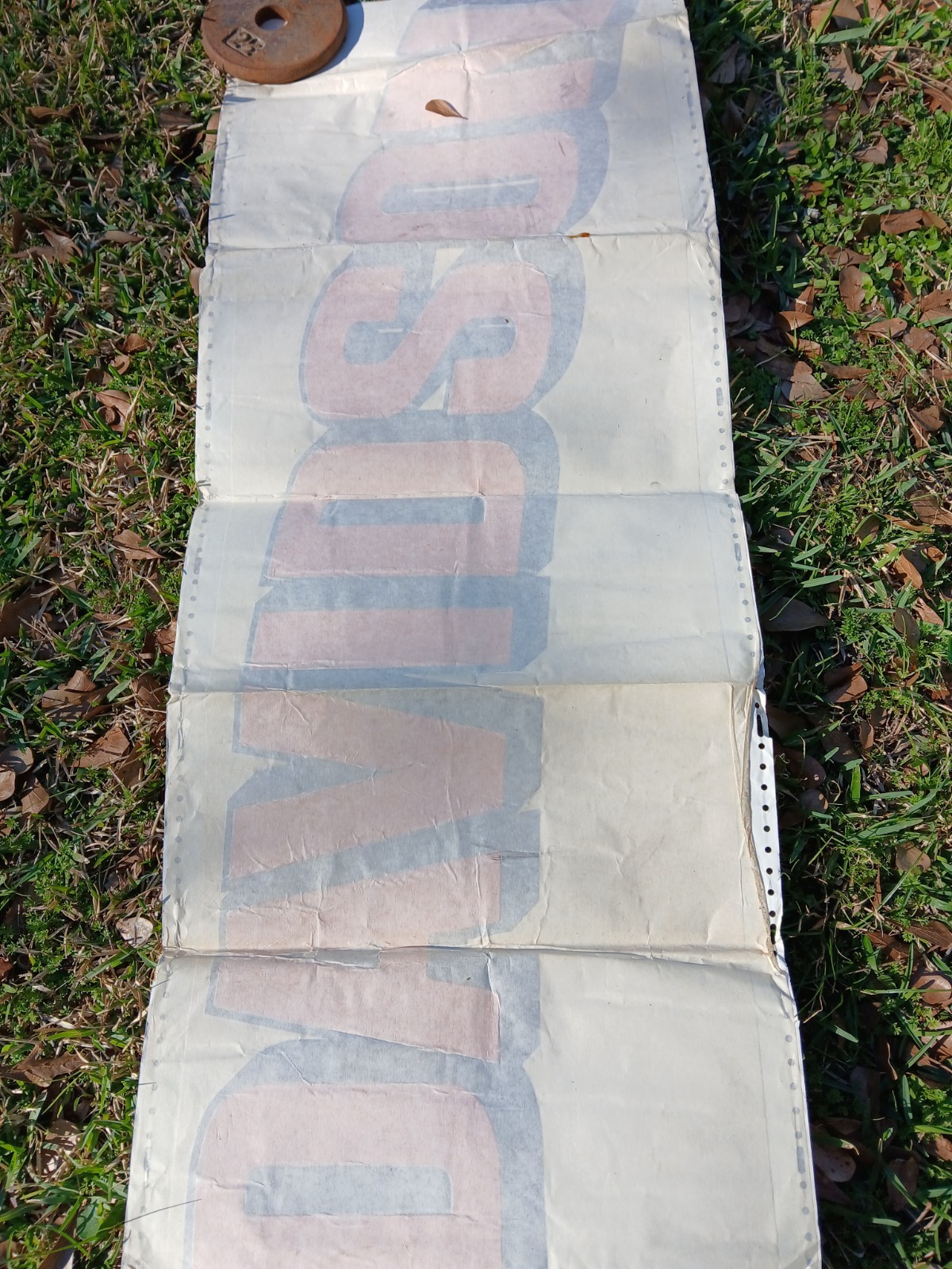Vintage Bus Destination Roll Sign Faded Lettering | eBay