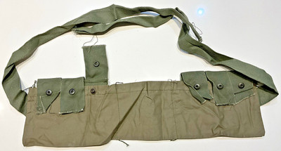 US M79 / M203 40mm Grenade Bandoleer Vietnam-Era Style OD Canvas 6 ...