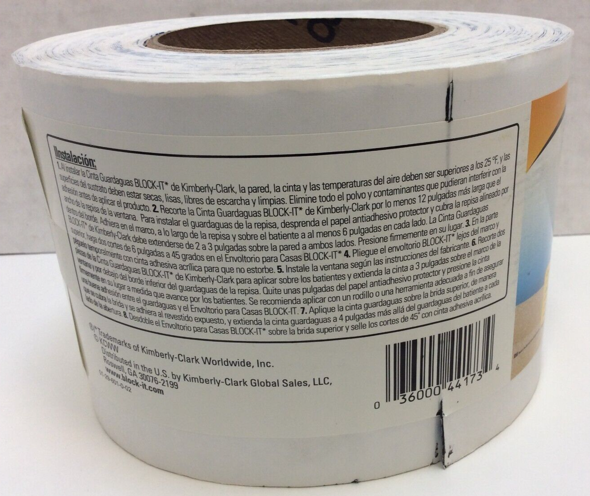 Tyvek Kimberly Clark Block It House Wrap Window Tape Butyl Flashing ...
