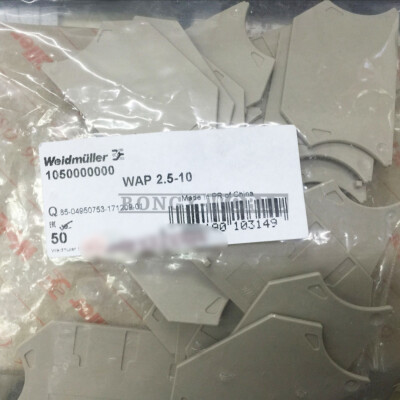 50pcs Weidmuller 1050000000 WAP 2.5-10 Terminal Block Plate WAP2.5-10 ...