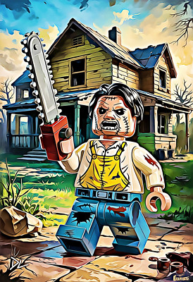 Leatherface "The Minifigure" Original Pop Art Print - 13 x 19 Poster | eBay