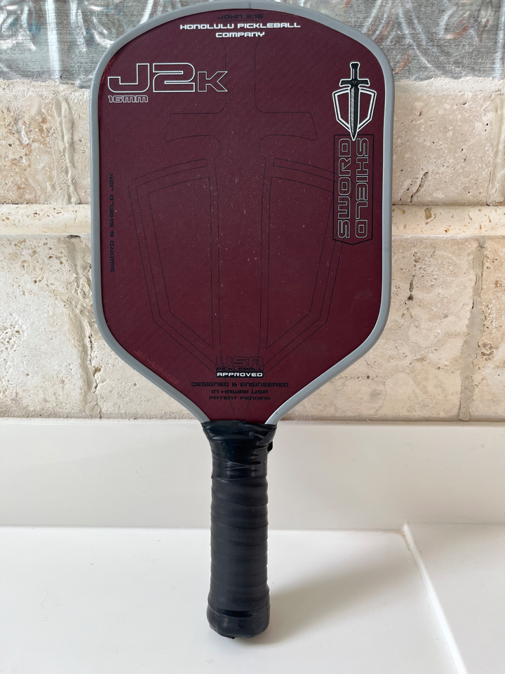 Excellent condition Honolulu J2K Sword And Shield Pickleball Paddle w ...