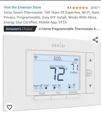 Sensi ST55U WiFi Smart Home Thermostat Alexa NEW Open Box | eBay