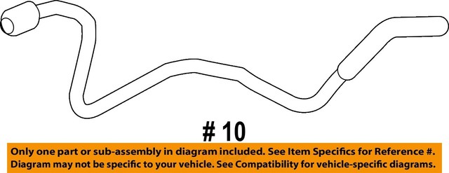 Ford F2GZ8075B Genuine OEM Overflow Hose for sale online | eBay