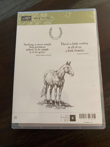 Stampin Up Horse Frontier Stamps Set NIP | eBay