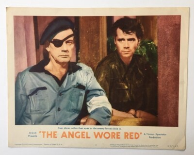 Dirk Bogarde - Angel Wore Red Lobby Card - Signed Autograph -*Hollywood ...