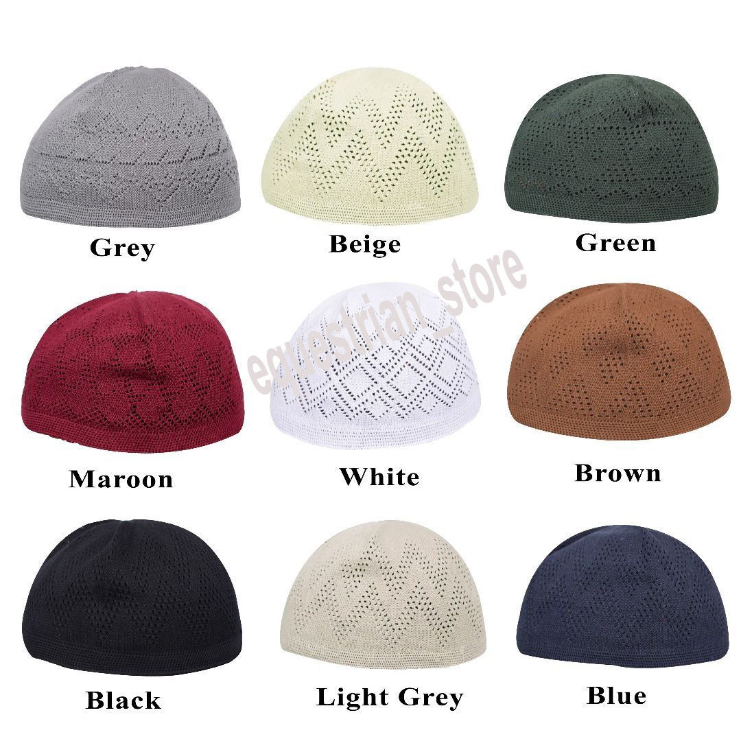 Muslim Hat Men Kuf Men's Unsex Muslm Men Prayer Cap Ramadaan Caps Ed ...