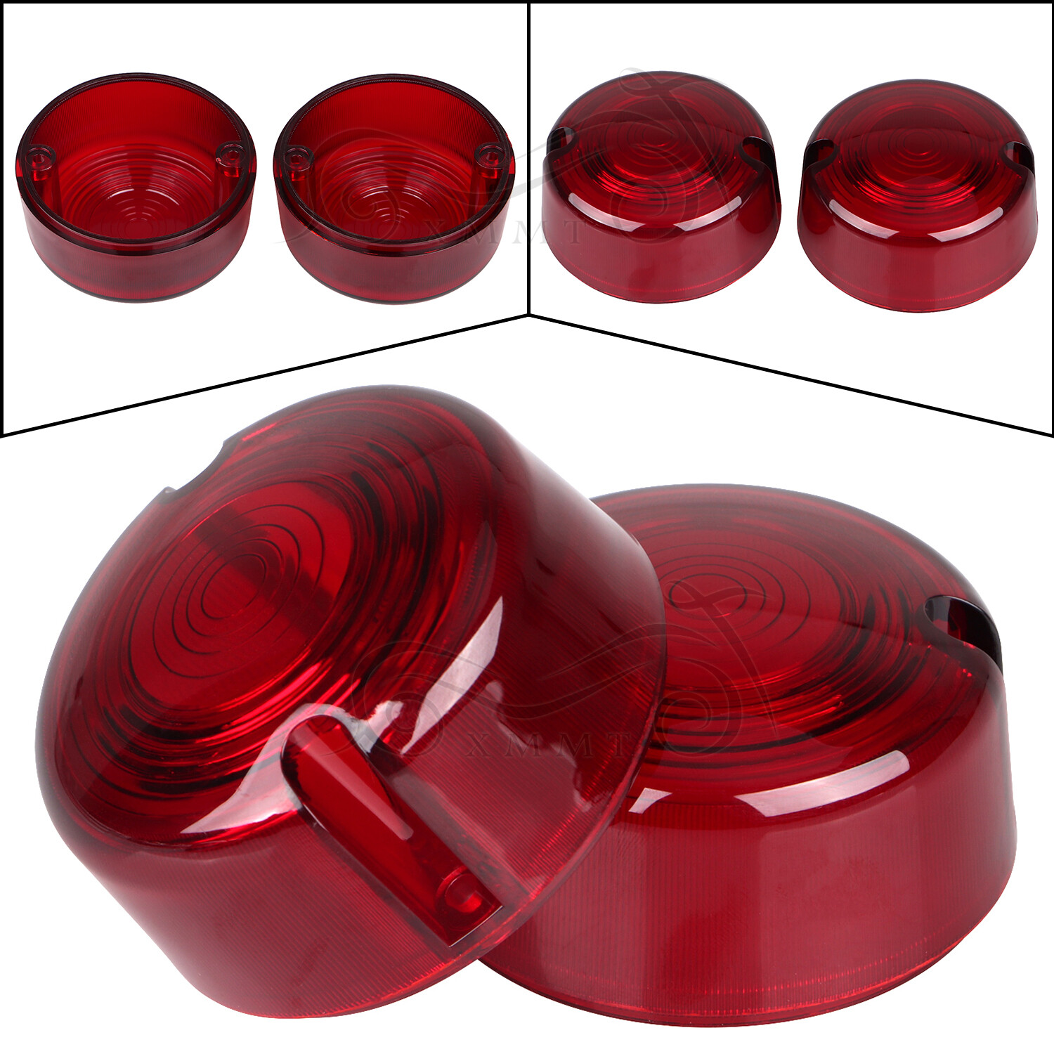 ABS Plastic Red Turn Signal Light Lens Covers For Harley Sportster ...