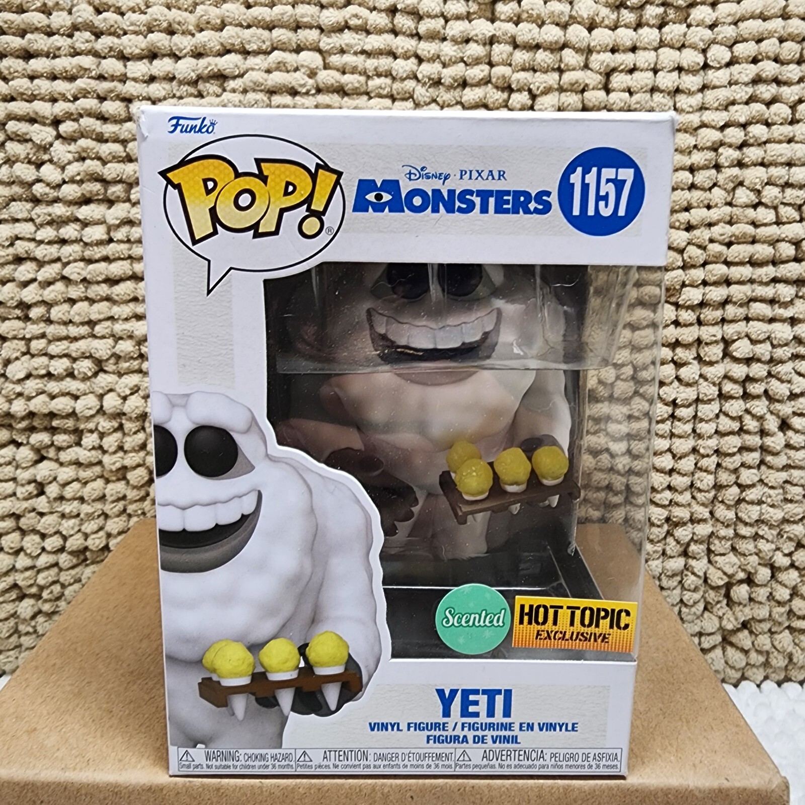 Funko POP Disney Pixar Monsters Inc. Yeti Lemon Scented Hot Topic 1157 ...