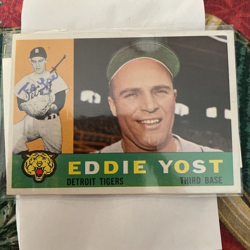 EDDIE ED YOST 1960 TOPPS AUTOGRAPHED SIGNED AUTO BASEBALL CARD 245 ...