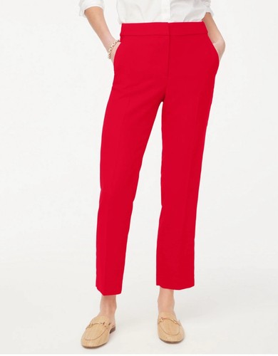J Crew Wool Blend Pants, size 10, Lined, Skimmer, 53528, Dark Ruby/Red ...