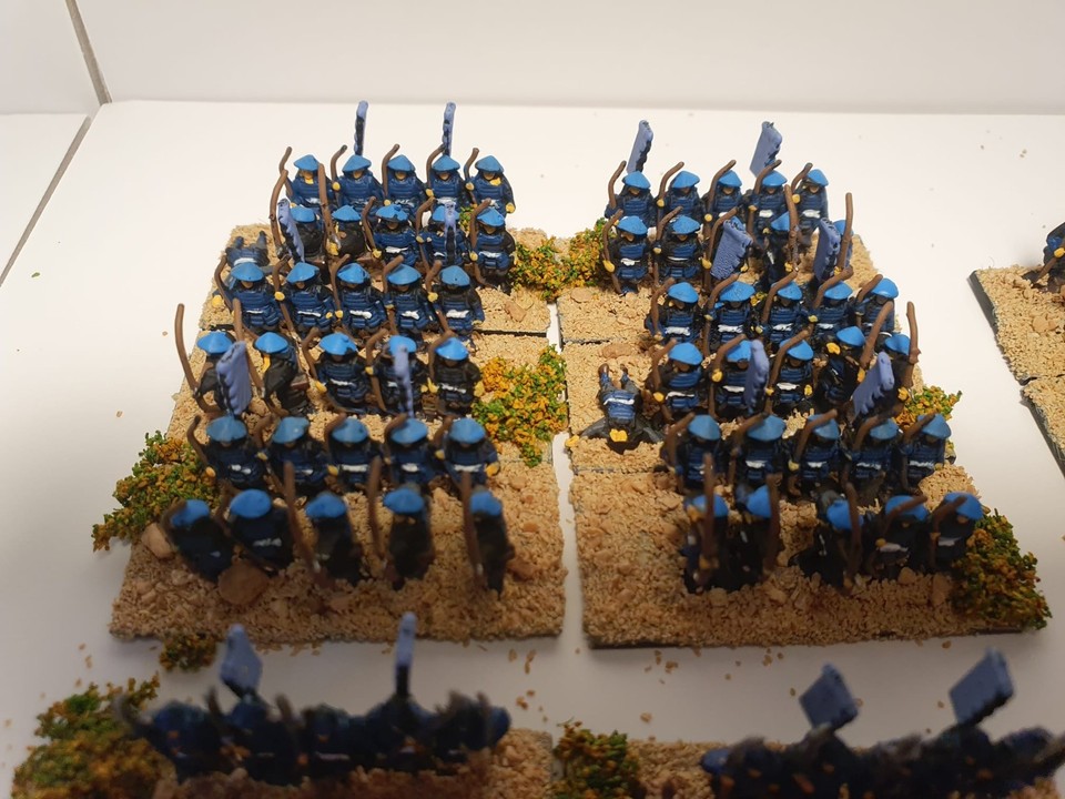 Wargames Atlantic Samurai 10mm hojo Army Fully Painted and Based with ...