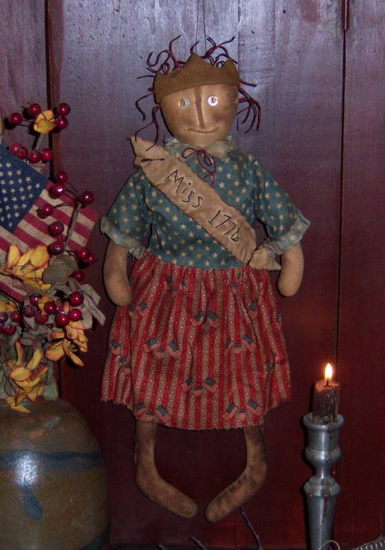 Patti's Ratties Primitive Raggedy Ann Liberty Annie Doll Paper Pattern ...