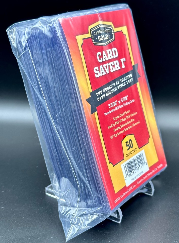 Card Saver 1 50 Pack Semi-Rigid Card Holder PSA Submissions Cardboard ...