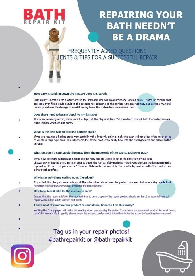 Putty Bath Repair Kit, Acrylic White Solution for Repairing Cracks ...