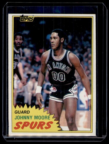 1981-82 TOPPS GEORGE GERVIN/DAVE CORZINE/JOHNNY MOORE SAN ANTONIO SPURS ...