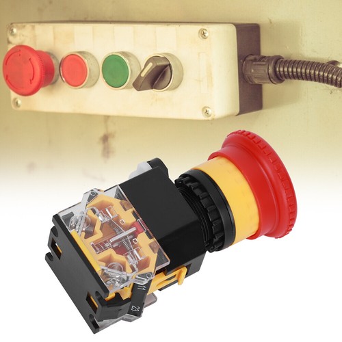 3PCs Push Switch Emergency Button Industrial Accessory Engineering ...