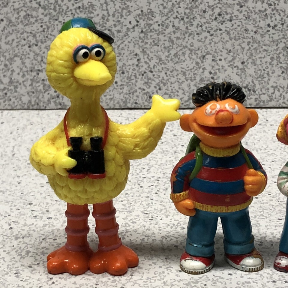 Vintage Sesame Street Figures Lot by JHP Big Bird Ernie (2) Prairie ...