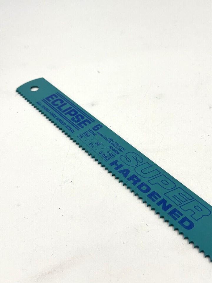 Eclipse Power Hacksaw Blades Super Hardened HSS CHOOSE SIZE and TPI's ...