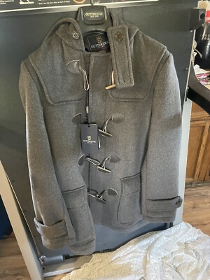 Gutteridge Gray Pea Jacket Jacket - Size S (46) | eBay