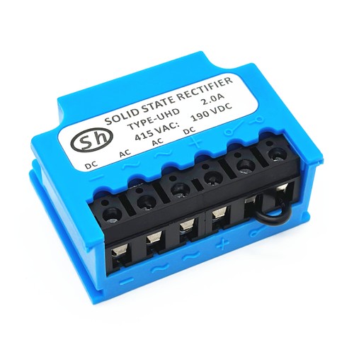 TYPE-UHD 2.0A 415VAC 190VDC SOLID STATE RECTIFIER Motor Brake Rectifier ...