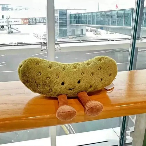 New Green Sour PICKLE Soft Plush Toy DOLL CUTE Collectible Stuffed Food ...