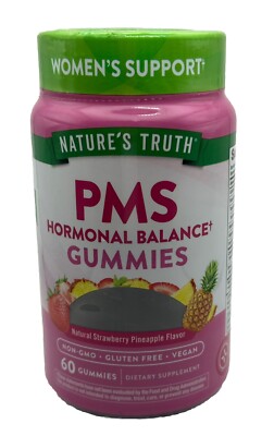 Nature's Truth PMS Hormonal Balance Support Gummies 60 Count Vegan EXP ...